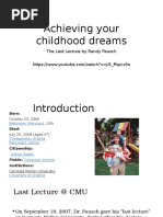 The Last Lecture - 1 | PDF