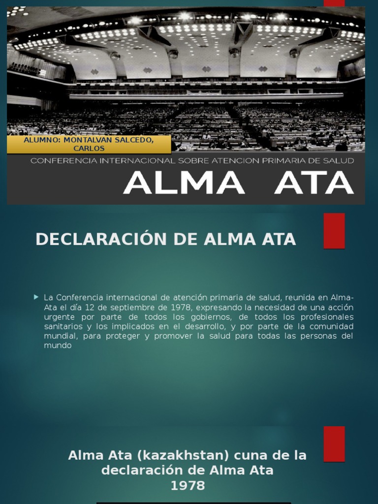 Alma Ata | PDF | Bienestar | Medicina