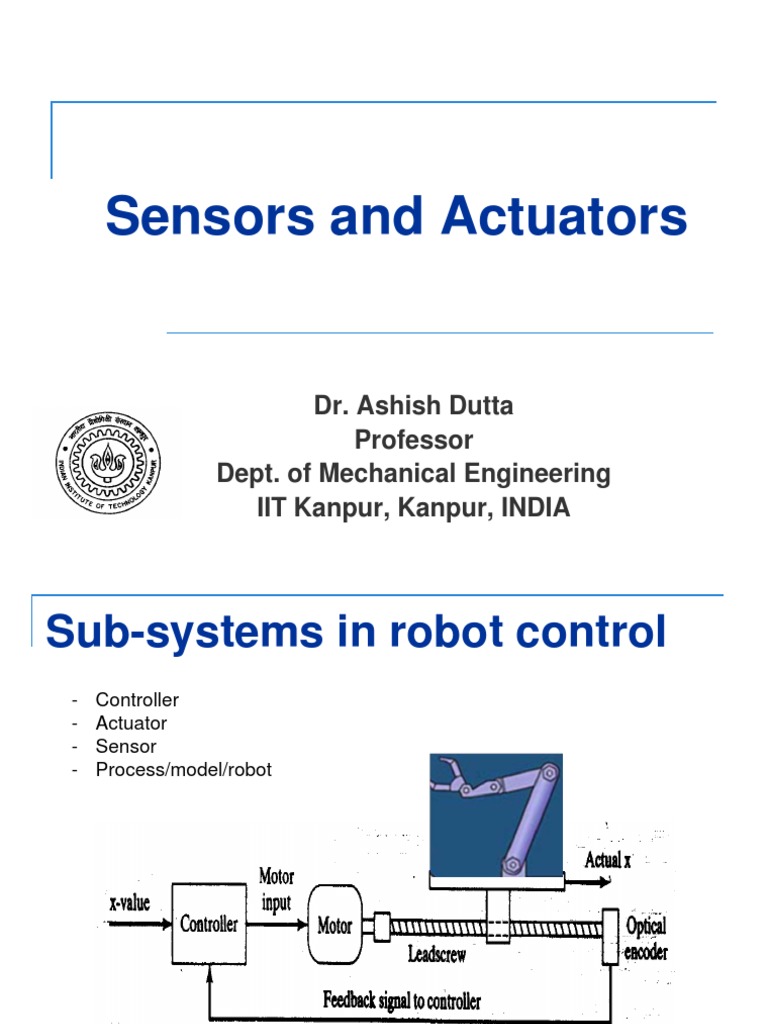 Robotics Sensors and Actuators | PDF | Electric Motor | Actuator