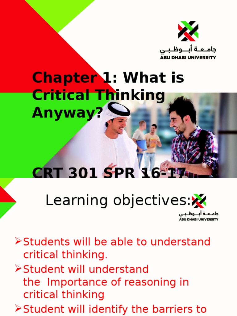 Chapter 1 What Is Critical Thinking Anyway | PDF | Argument | Validity