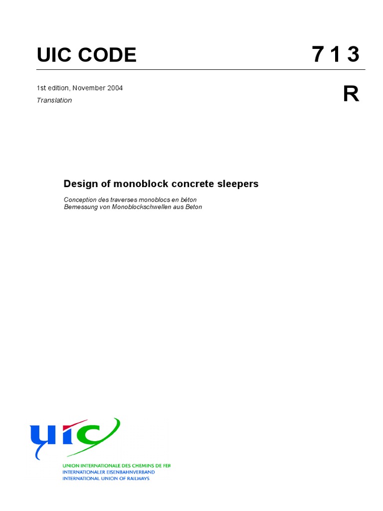 E 713 | PDF | Prestressed Concrete | Track (Rail Transport)