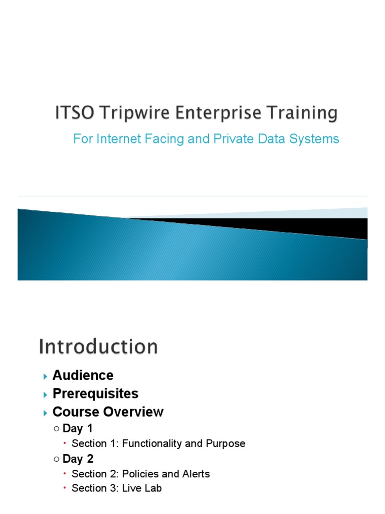 Tripwire Training | PDF | Port (Computer Networking) | Hypertext Transfer Protocol