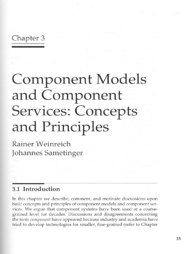 Componrnt Model & Services.... All | PDF | Component Based Software Engineering | Application ...