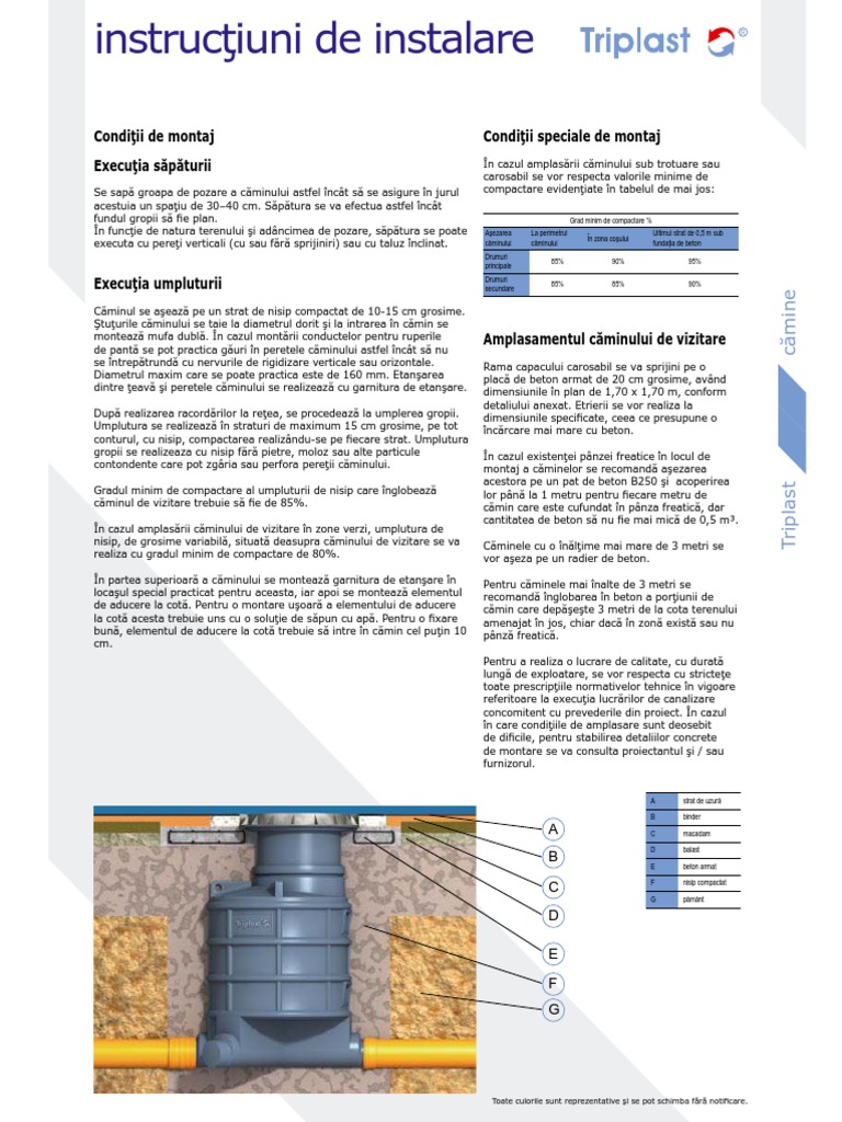 Camine de Vizitare Si Control PDF | PDF