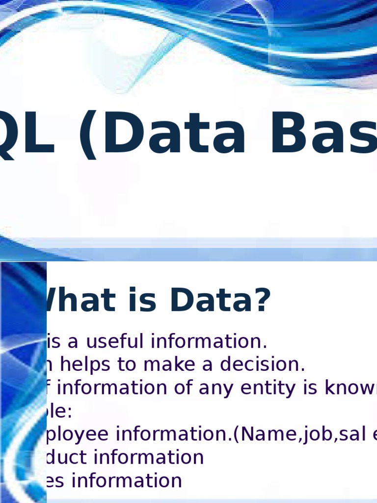 Sqldatabase 160926115624 | PDF | Databases | Oracle Database