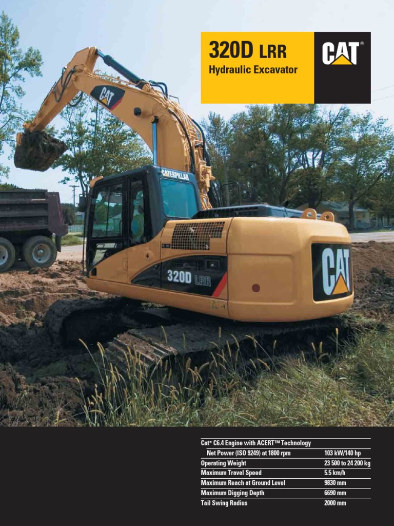 Cat 320 D LLR | PDF | Horsepower | Engines