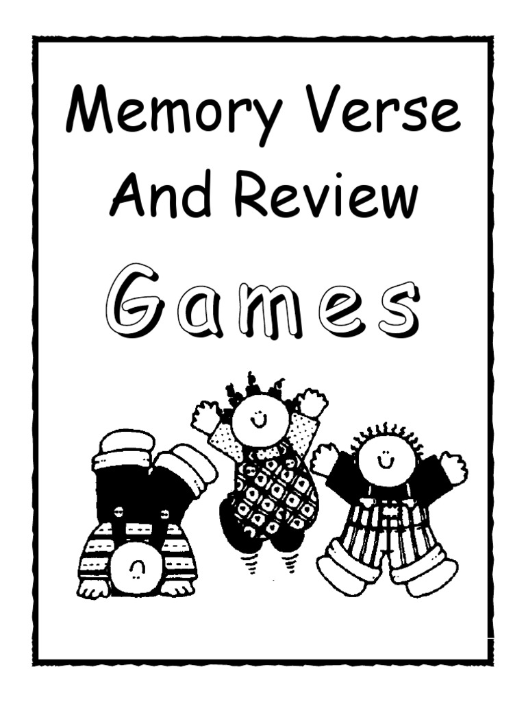 Scripture Memory Games for Kids | PDF | Balloon | Bible