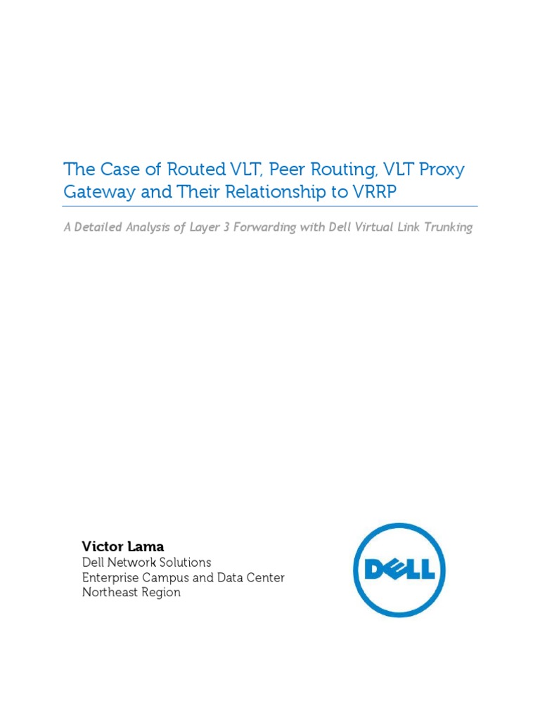 Routed VLT v1.2 | PDF | Network Switch | Routing