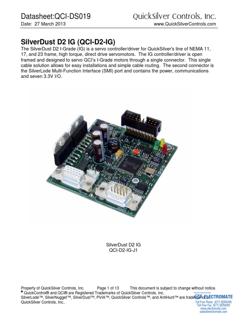 QuickSilver Controls QCI-DS019 QCI-D2-IG | Analog To Digital Converter ...