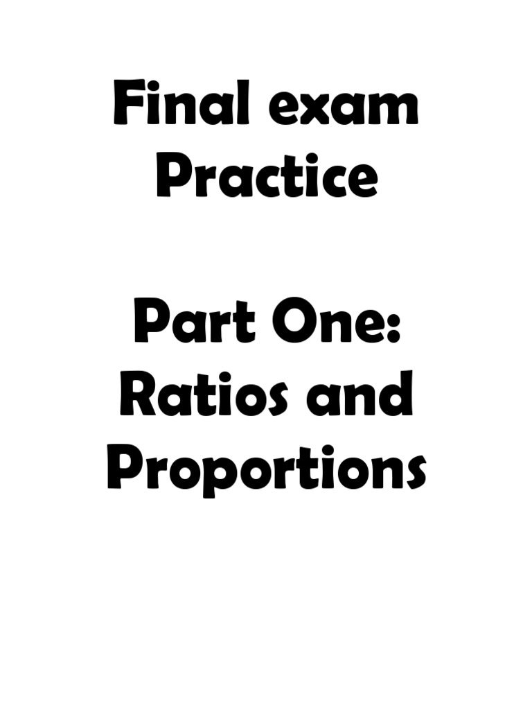 Ratios and Proportions Exam Practice | PDF | Ratio | Triangle