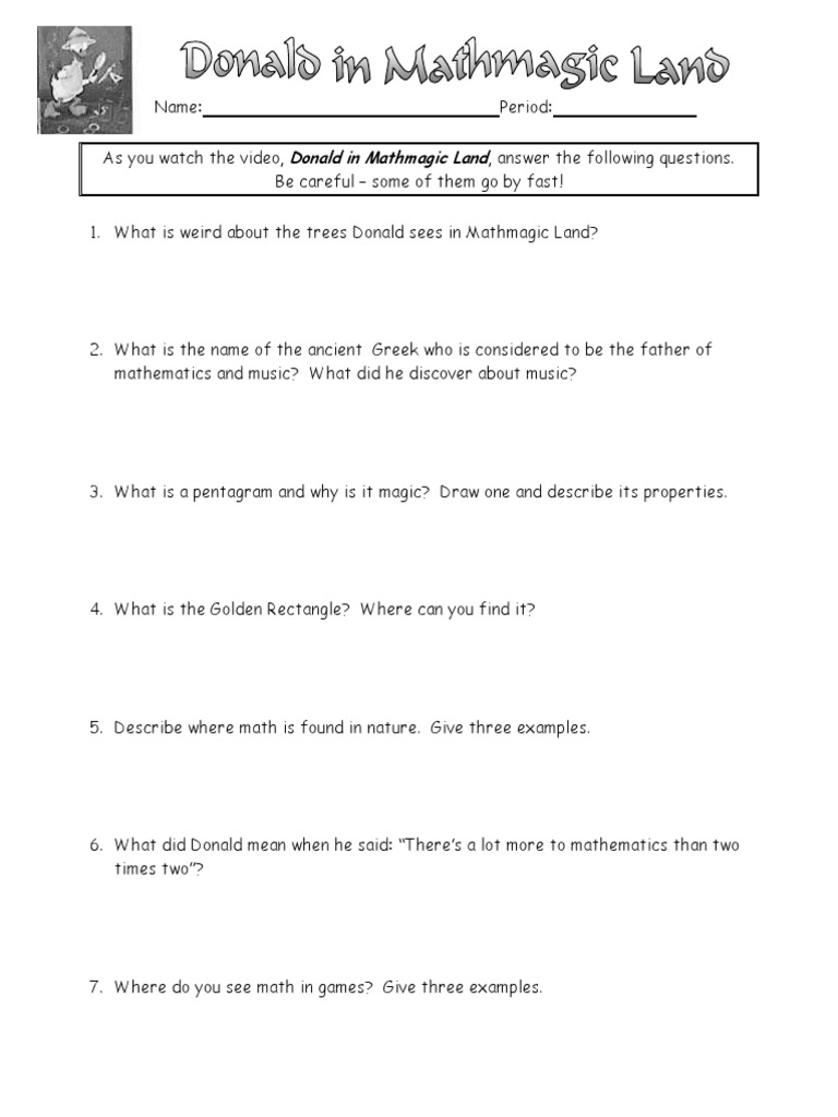 Donald in Mathmagic Land | PDF