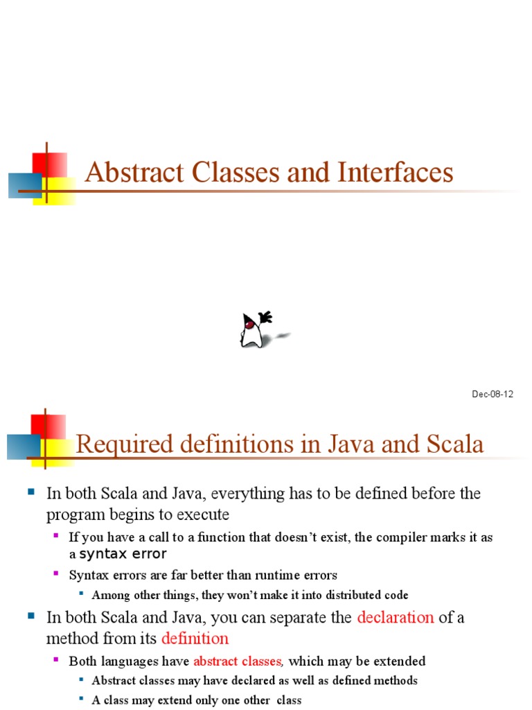 Abstract Classes And Interfaces Pdf Class Computer Programming Method Computer Programming