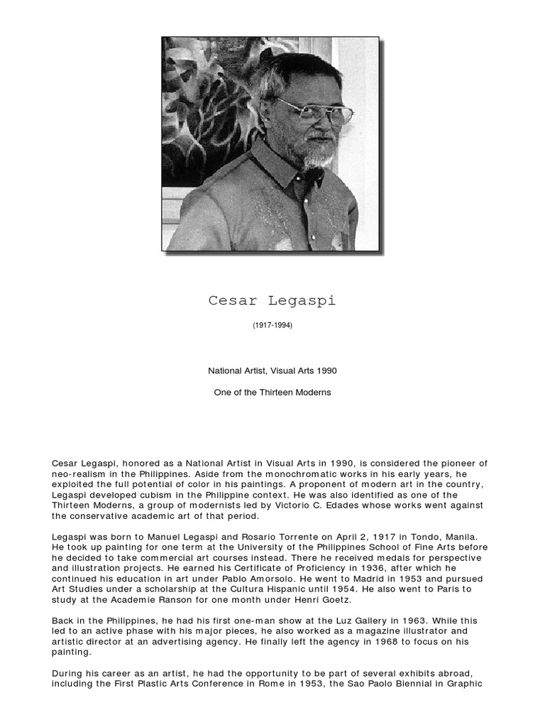Cesar Legaspi | PDF | Communication Design | Art Media