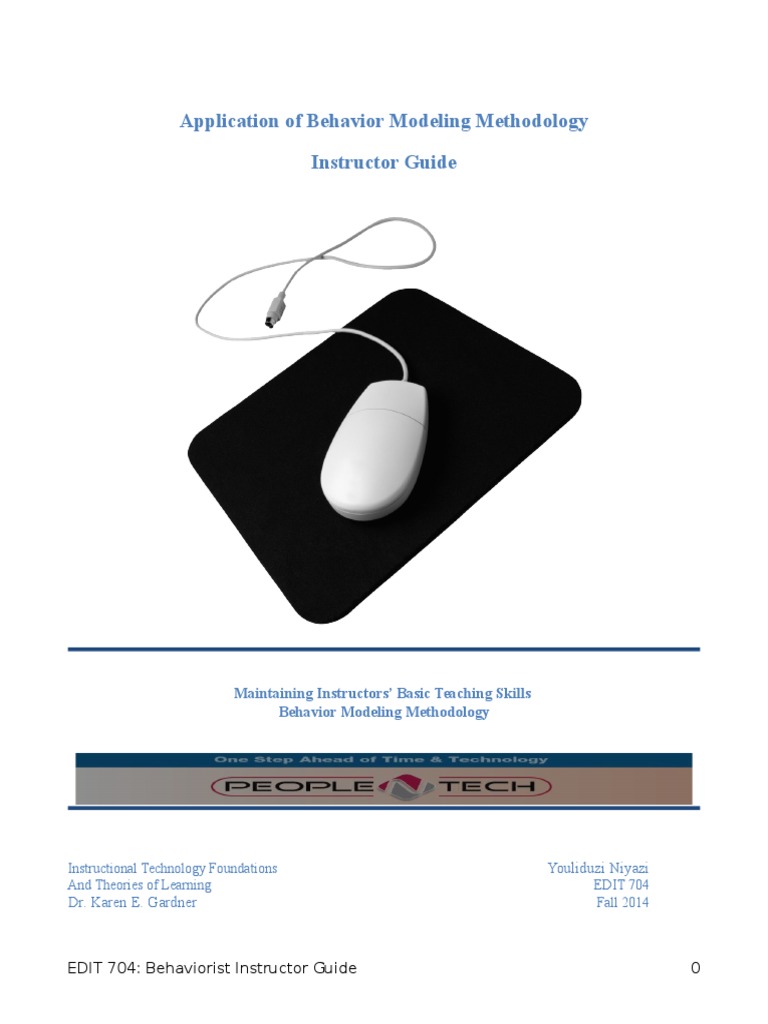 Application of Behavior Modeling Methodology704 | Download Free PDF ...