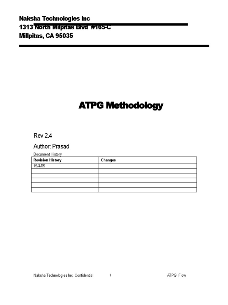 ATPG Methodology Flow | PDF | Electrical Circuits | Digital Electronics