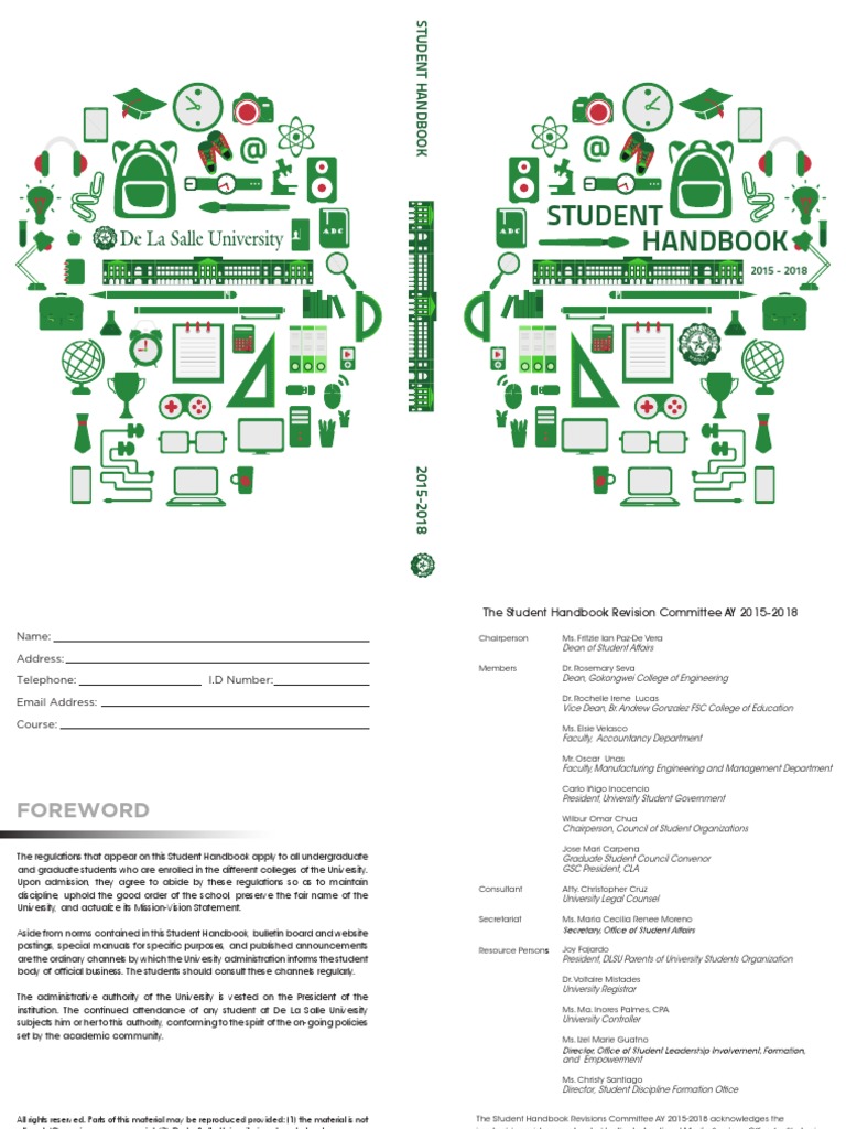 student-handbook.pdf | Schools | Personal Growth