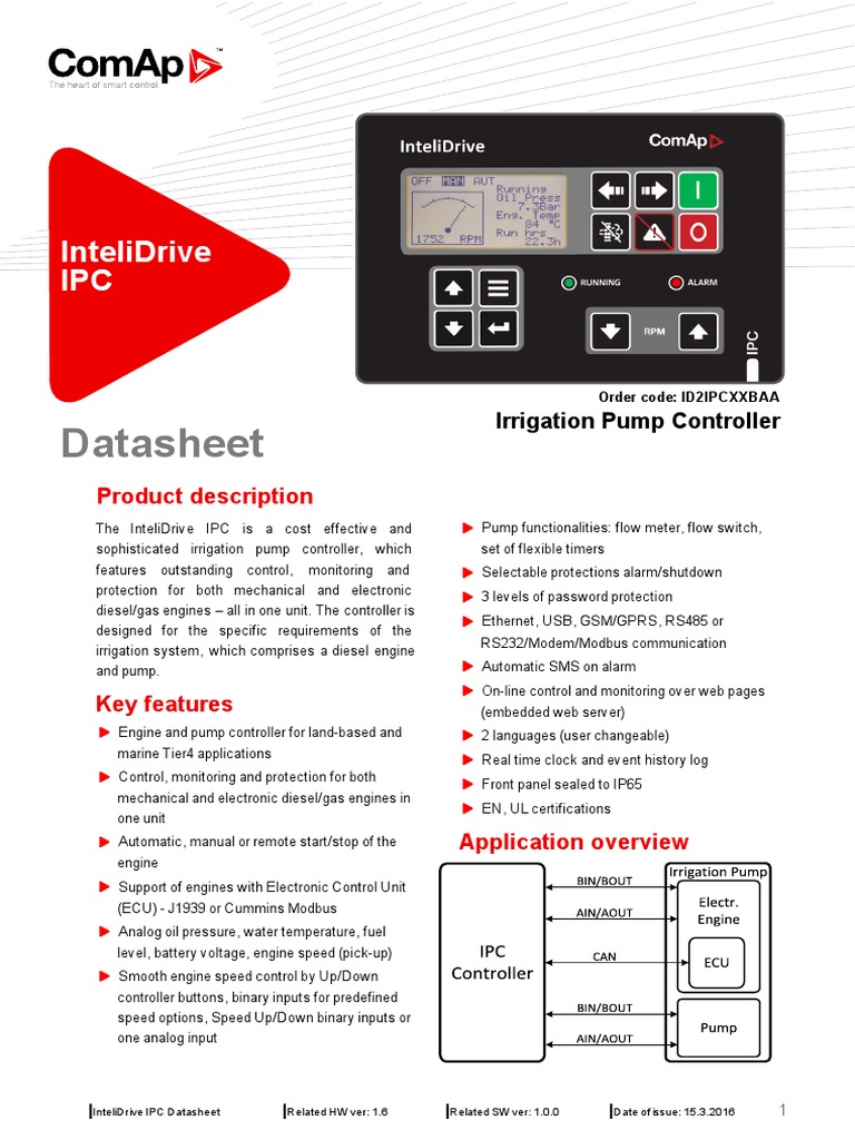 InteliDrive IPC Datasheet | PDF | Electrical Connector | General Packet Radio Service