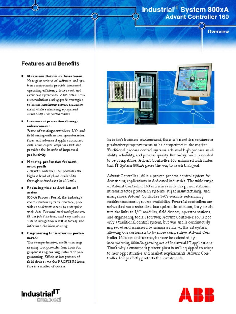 Advant Controller 160 Automation Input Output