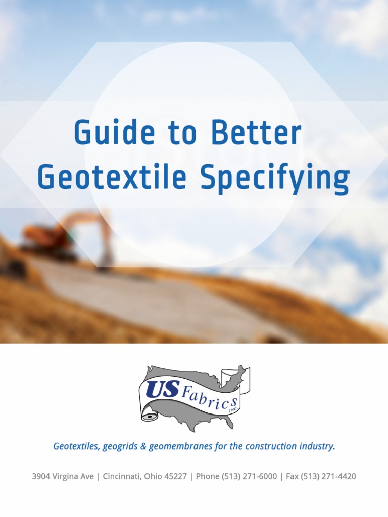 Guide To Better Geotextile Specifying US FABRICS | PDF | Nonwoven ...