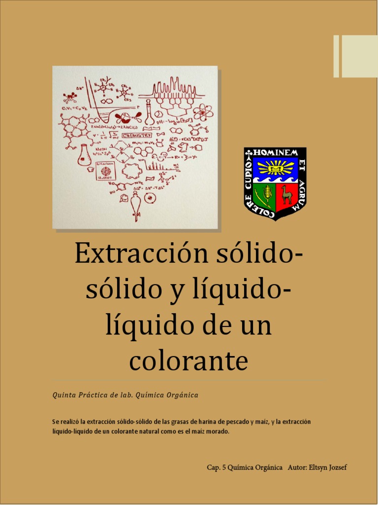 Extracción Solido-Solido y Liquido | PDF | Solvente | Procesos Quimicos