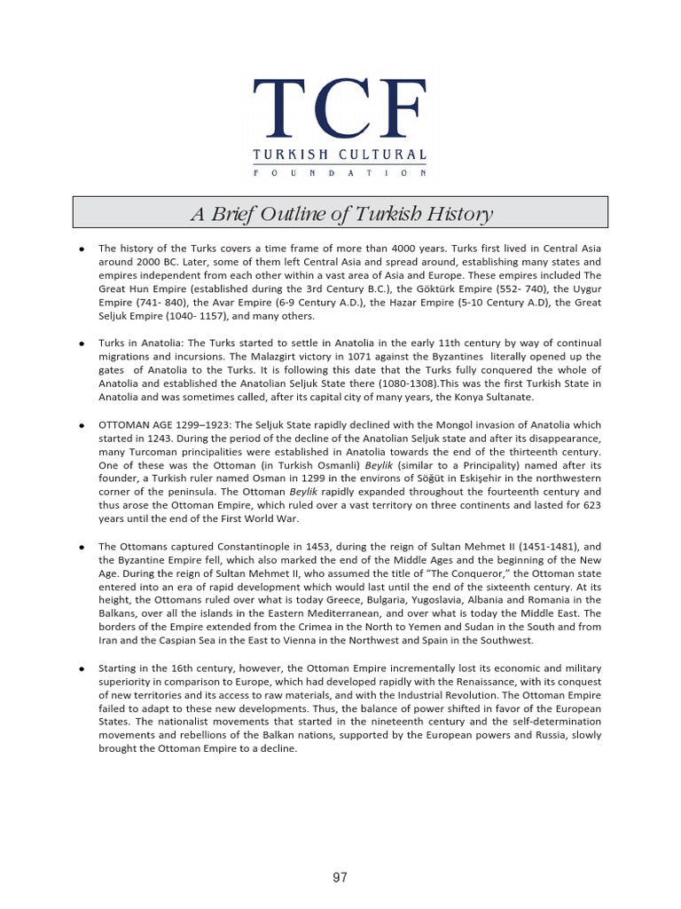 History of Turkey | PDF | Anatolia | Mustafa Kemal Atatürk