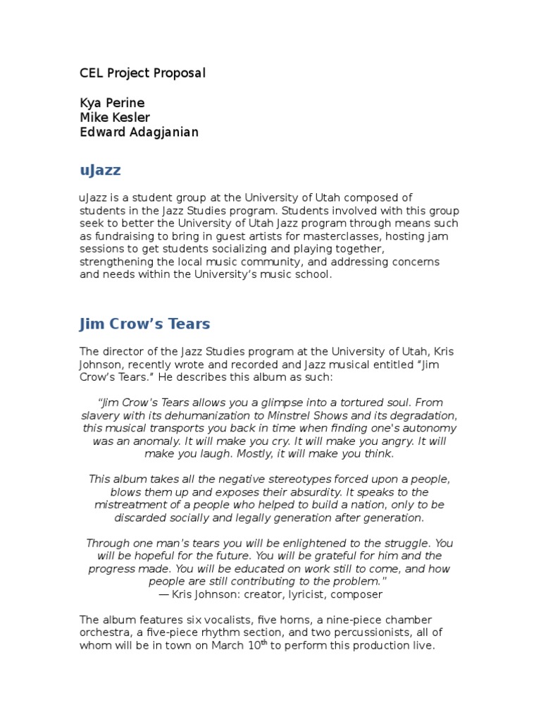 Cel Project Proposal | PDF | Art