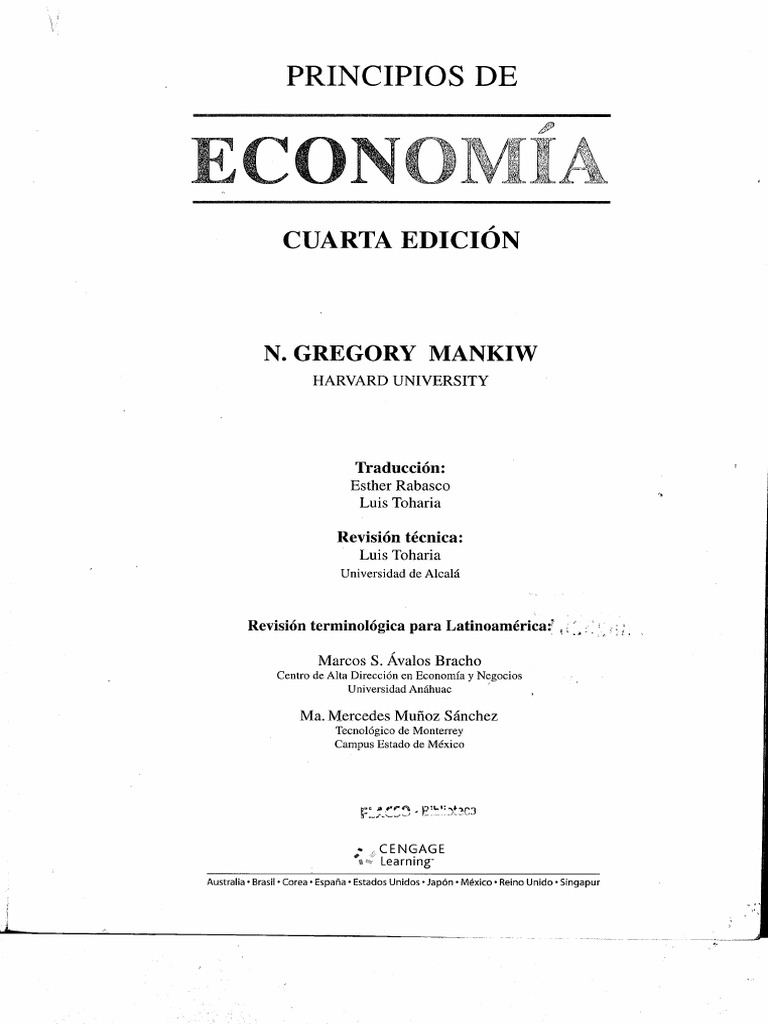 01 Principios de Economia Mankiw | PDF