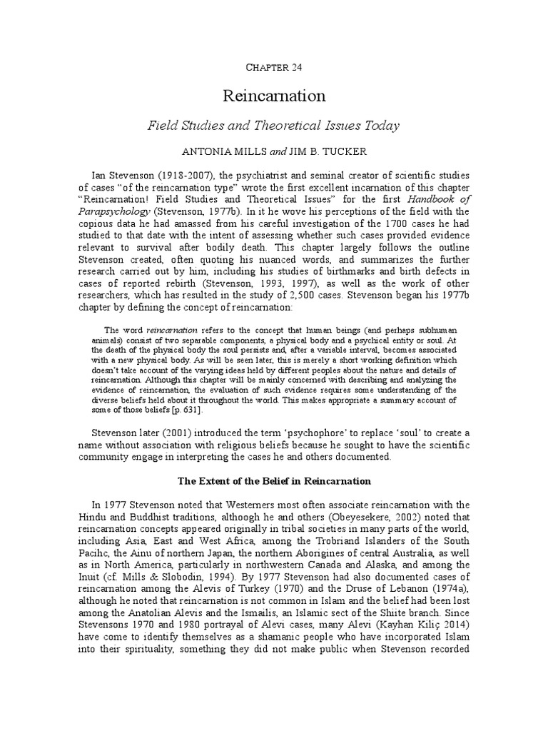 Chapter 24 | PDF | Reincarnation | Parapsychology