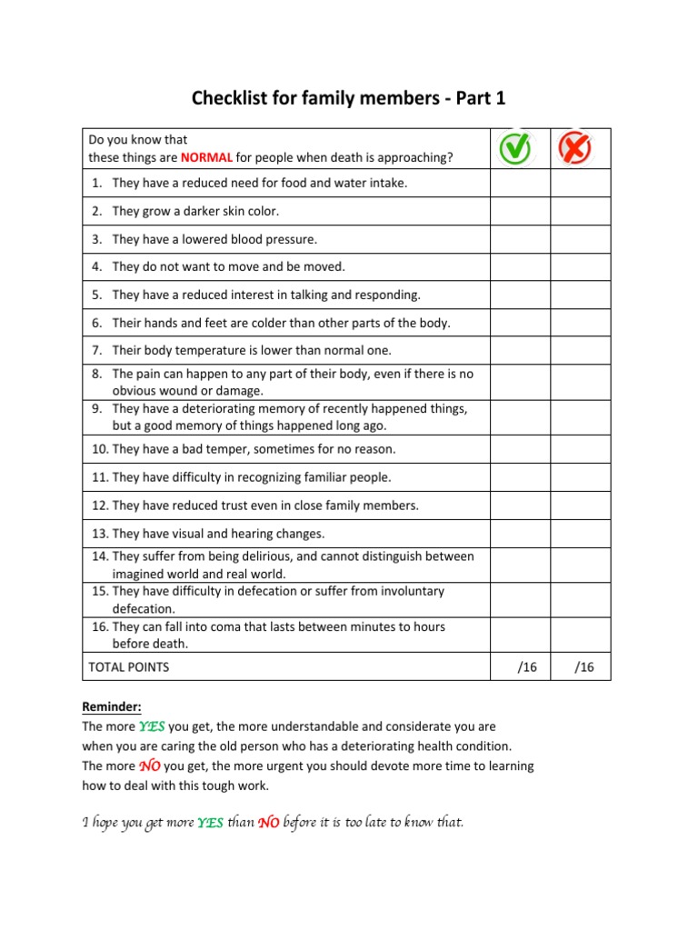 5 Checklist | PDF | Pain | Wellness