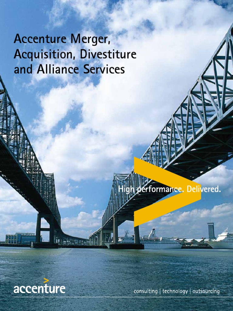 Accenture Merger Acquisition Divestitureand Alliance Services | PDF ...