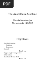 Basic Anesthesia Machine Checklist | PDF | Anesthesia | Breathing