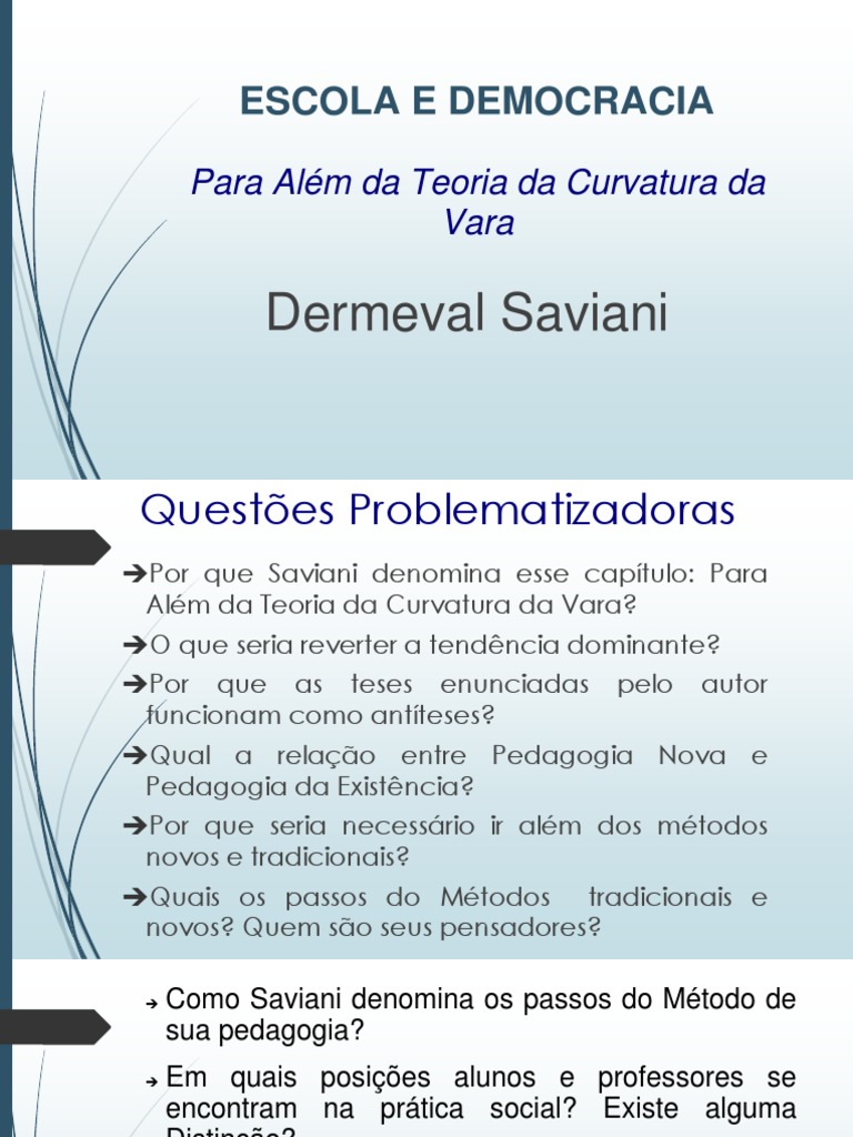 1. Resumo Do Livro de Saviani | Sociologia | Pedagogia