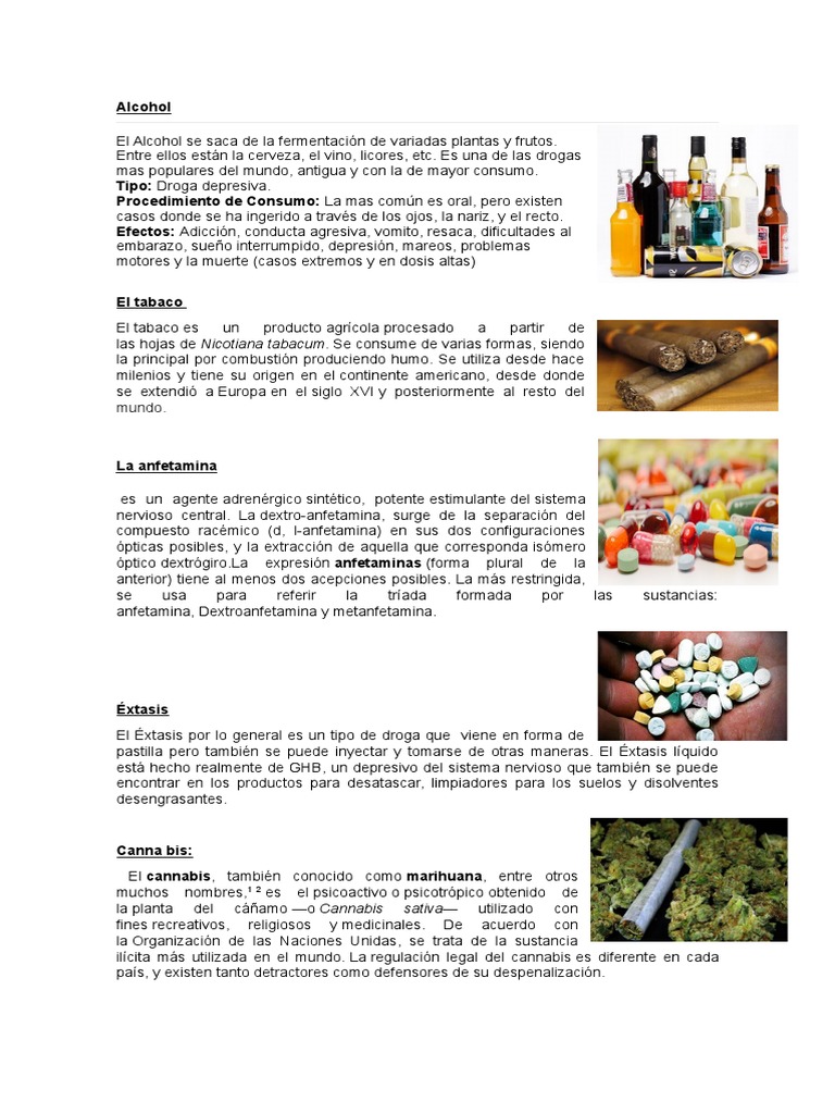 Tipos de Drogas 3 | Descargar gratis PDF | Cannabis (Droga) | Drogas