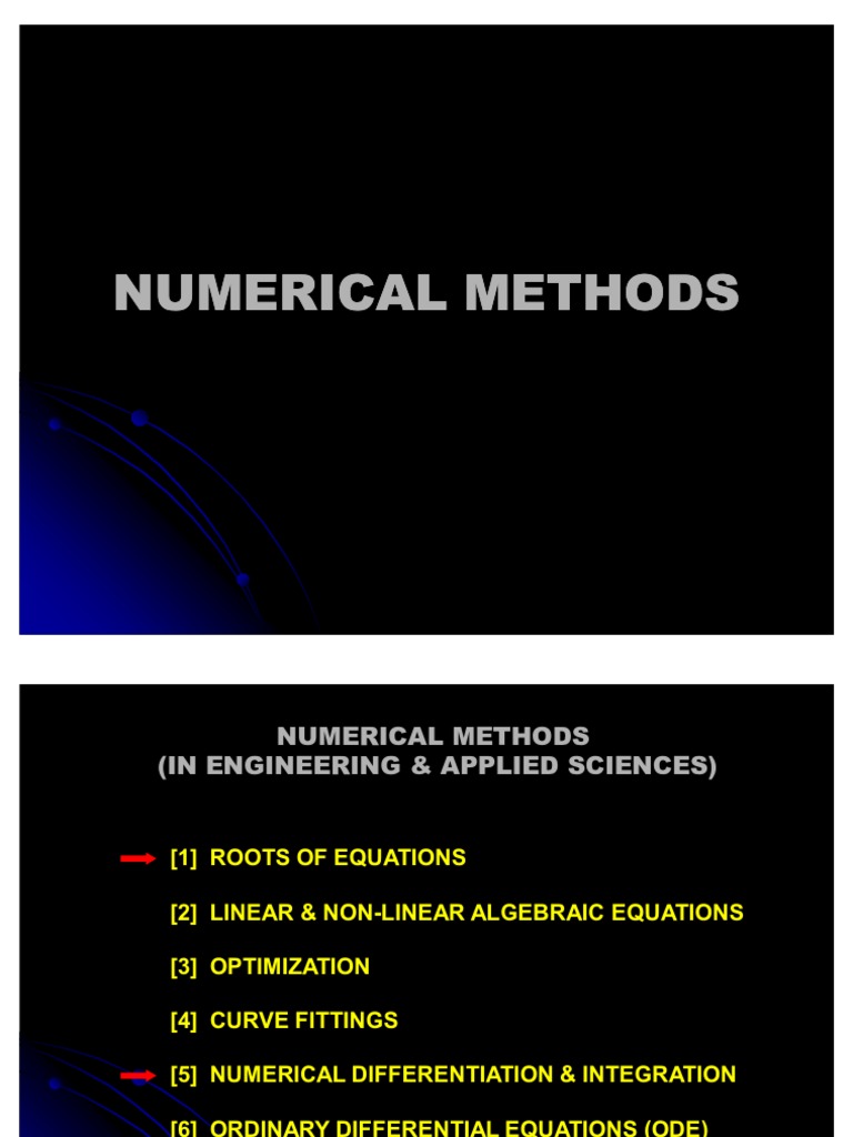 Numerical Method Bisection Pdf Numerical Analysis Equations