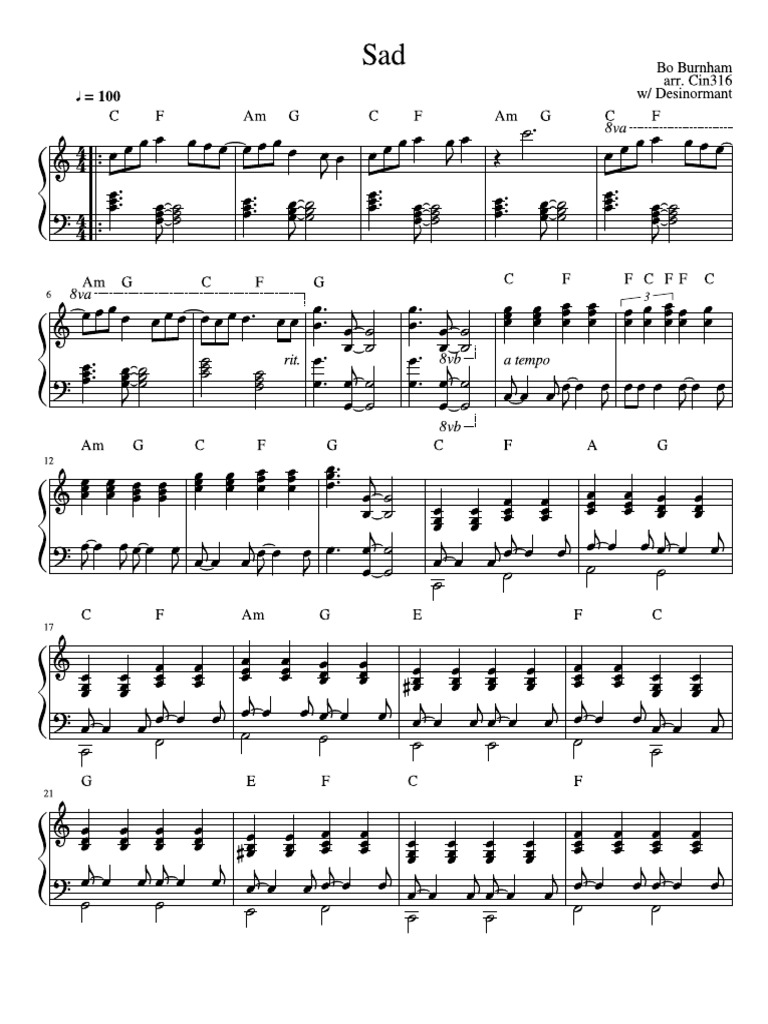 Sad - Bo Burnham "What." | PDF | Entertainment (General)