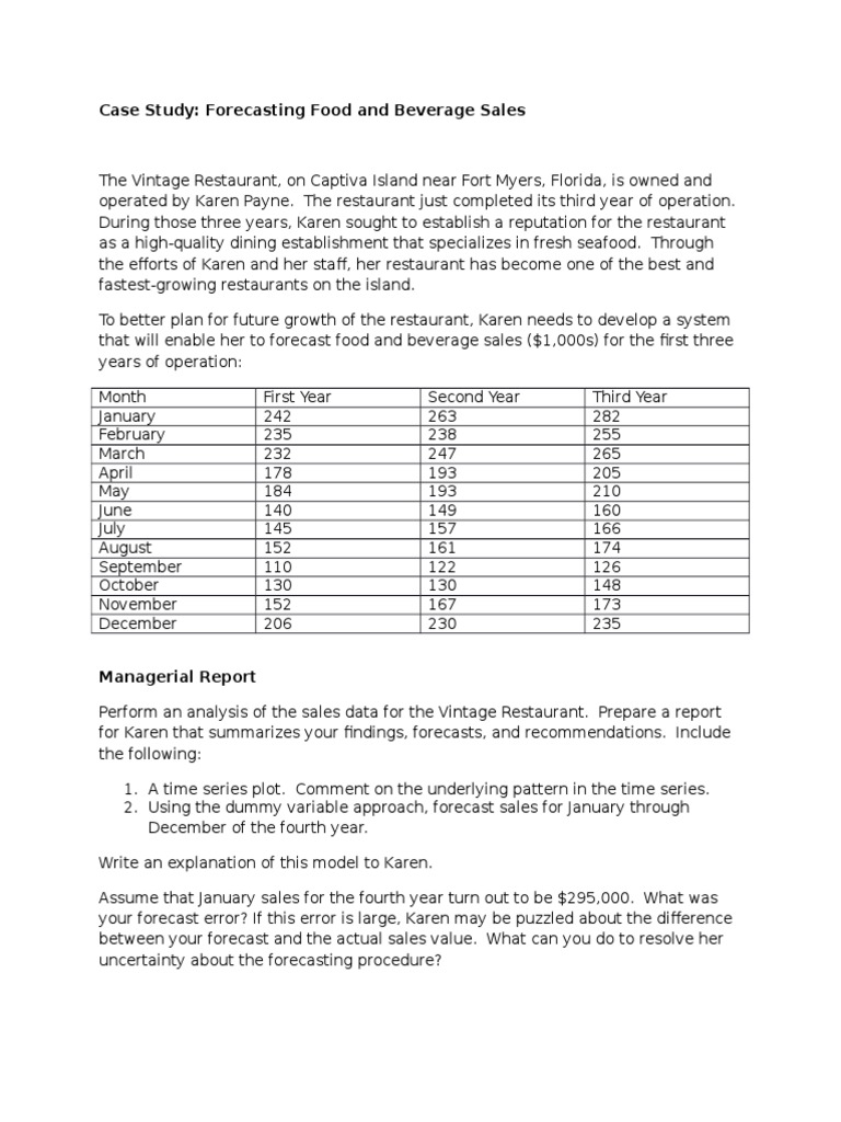 Case Study-Time Series | PDF