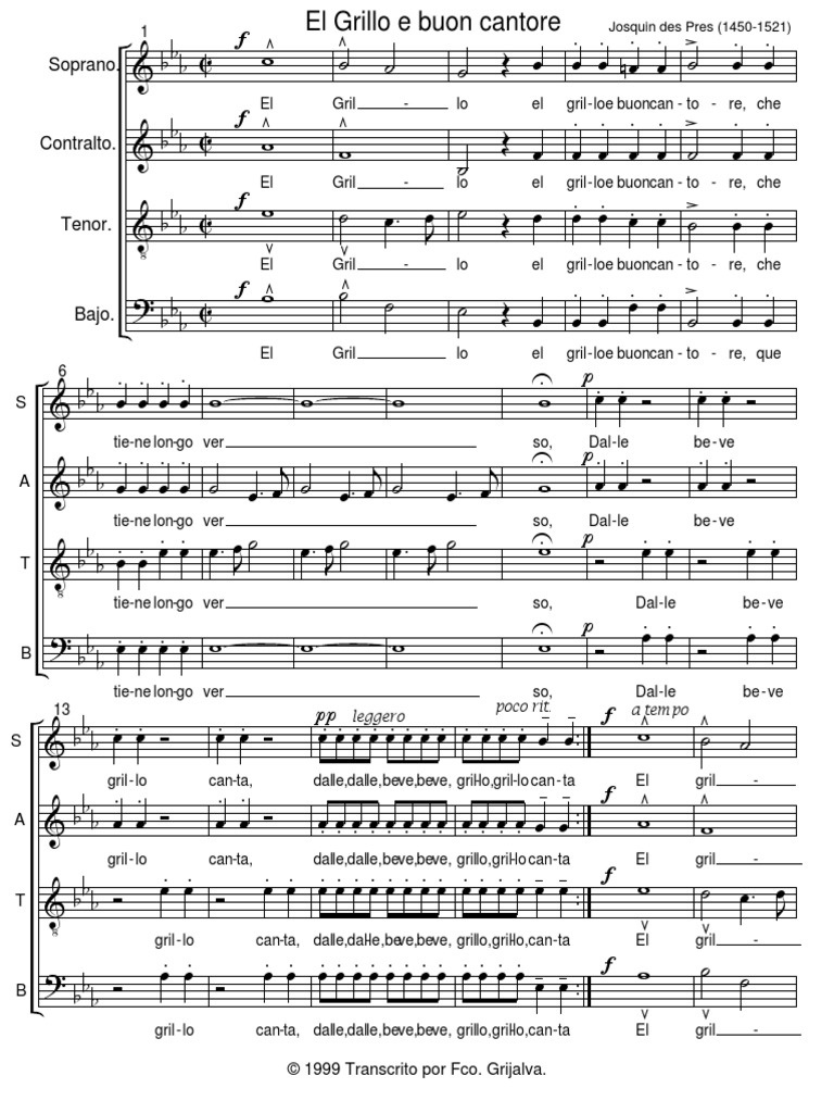 El Grillo PDF | PDF