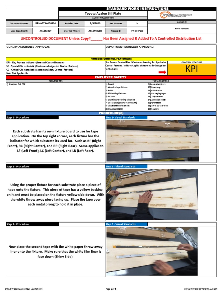 UNCONTROLLED DOCUMENT Unless Copy# - Has Been Assigned & Added To A ...