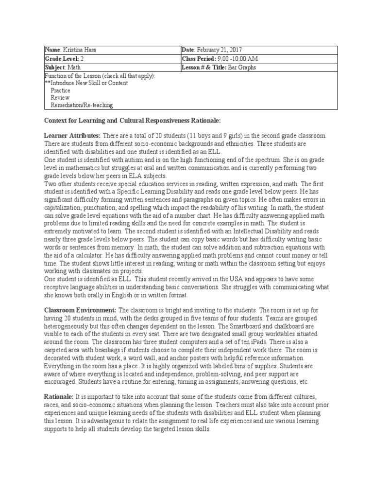 explicit lesson plan | Chart | Educational Assessment