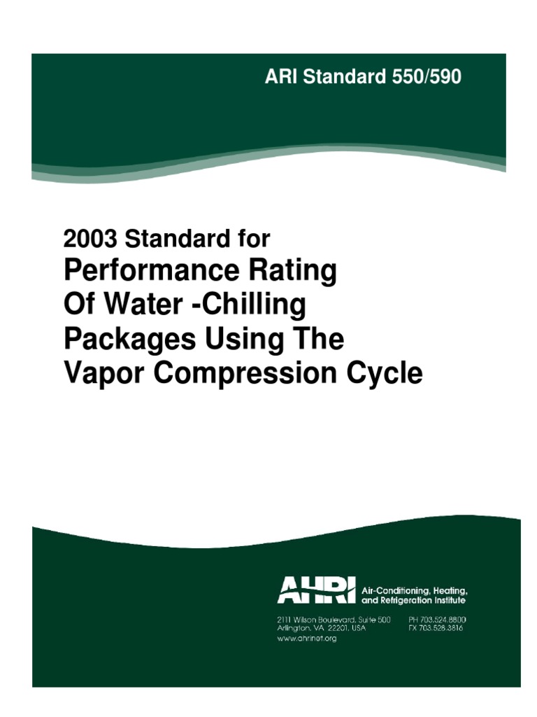 Ari 550 590 PDF | PDF | Heat Exchanger | Refrigeration