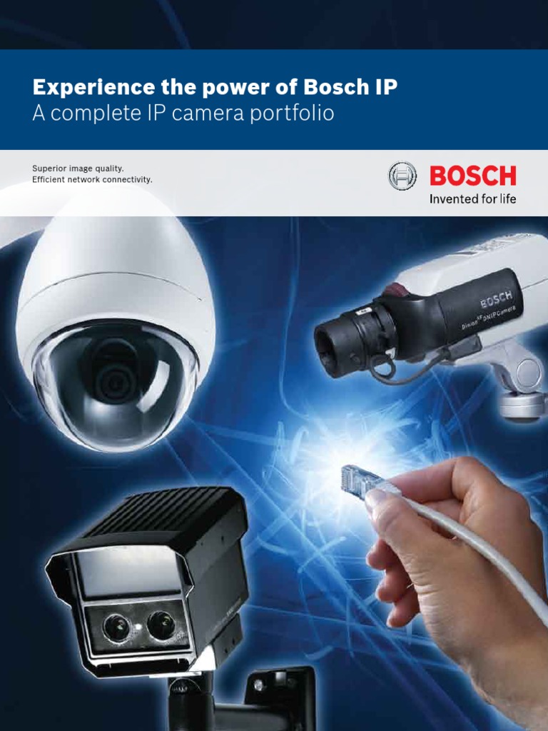 Bosch IP Camera Brochure | PDF | Closed Circuit Television | Computer ...