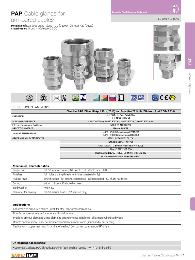Bartec Gland | PDF | Building Engineering | Mechanical Engineering