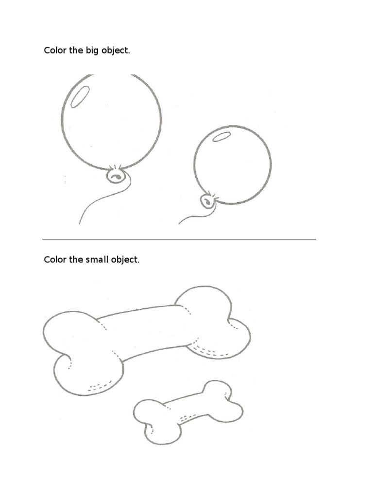Object Coloring and Tracing Activities | PDF