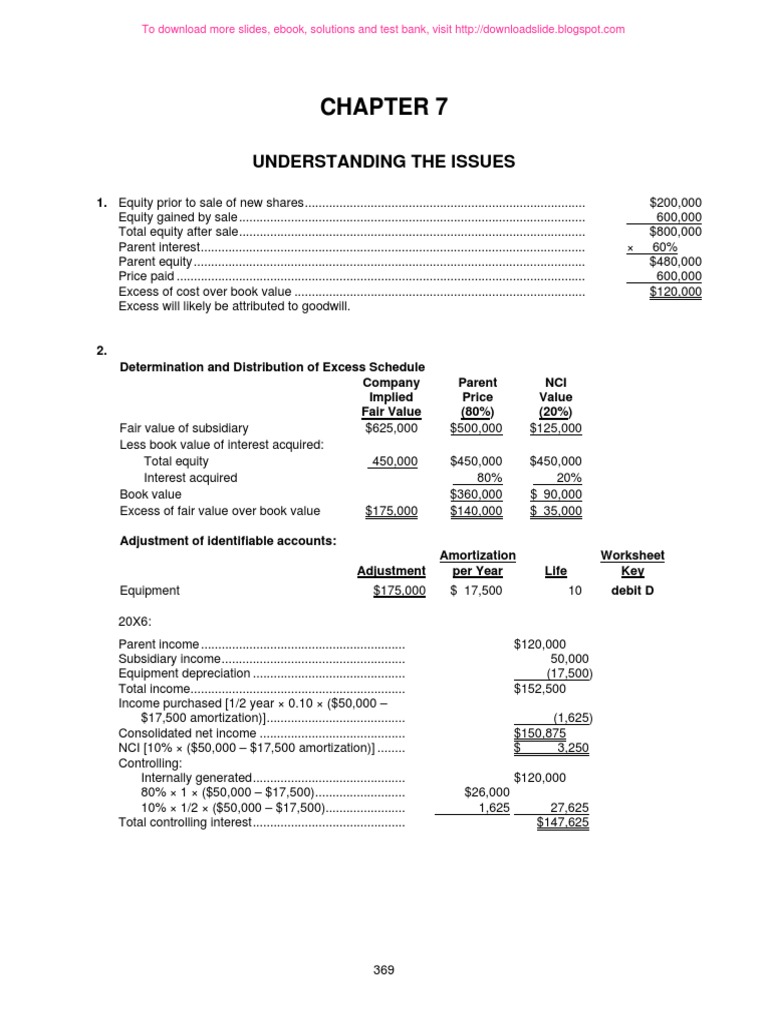 07 Fischer10e SM Ch07 Final PDF | PDF | Book Value | Stocks