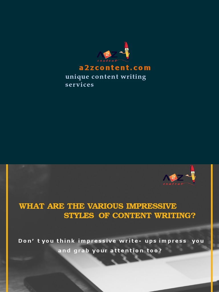 What Are The Various Impressive Styles of Content Writing | PDF | Human ...
