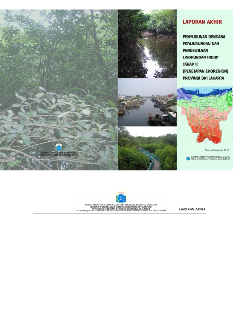 Laporan RPPLH Provinsi DKI Jakarta (Penetapan Ekoregion) | PDF