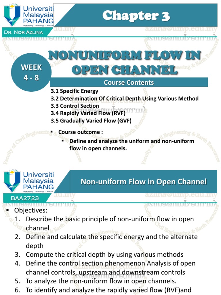 Non-Uniform Flow in Open Channels | PDF | Civil Engineering | Soft Matter