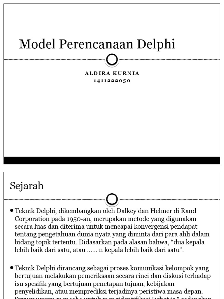 Teknik Delphi untuk Konsensus | PDF