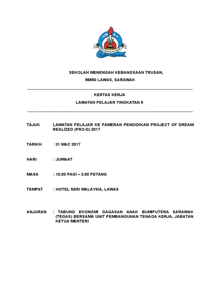 Contoh Kertas Kerja | PDF