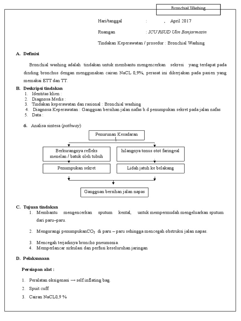 Bronchial Washing | PDF